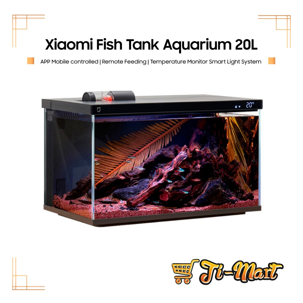 Xiaomi Mijia Smart Fish Tank Aquarium 20L [Voice Control | 6 Months ...