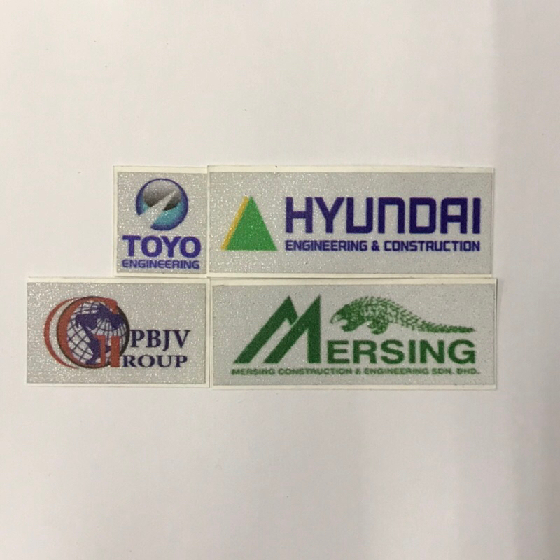 Sticker Refective 3M Hyundai Engineering & Construction Mersing ...