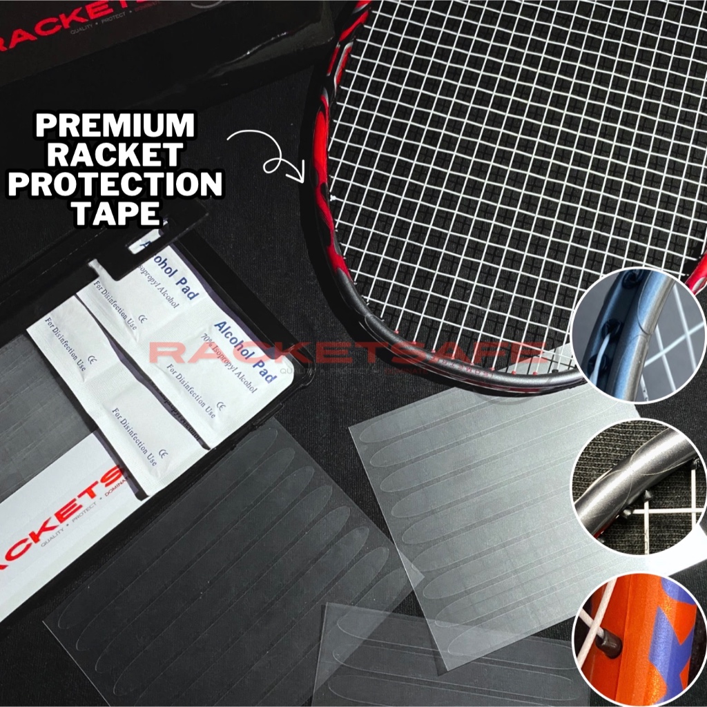 RACKETSAFE Premium Badminton Racket Protection Tape-Badminton Racket ...