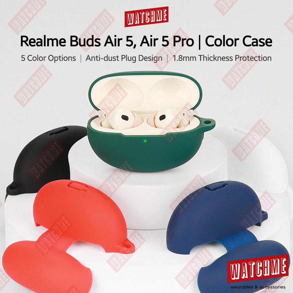 Realme Buds Air 5 Pro, Air 5 Case, Silicone Cover, Full Protect Casing ...