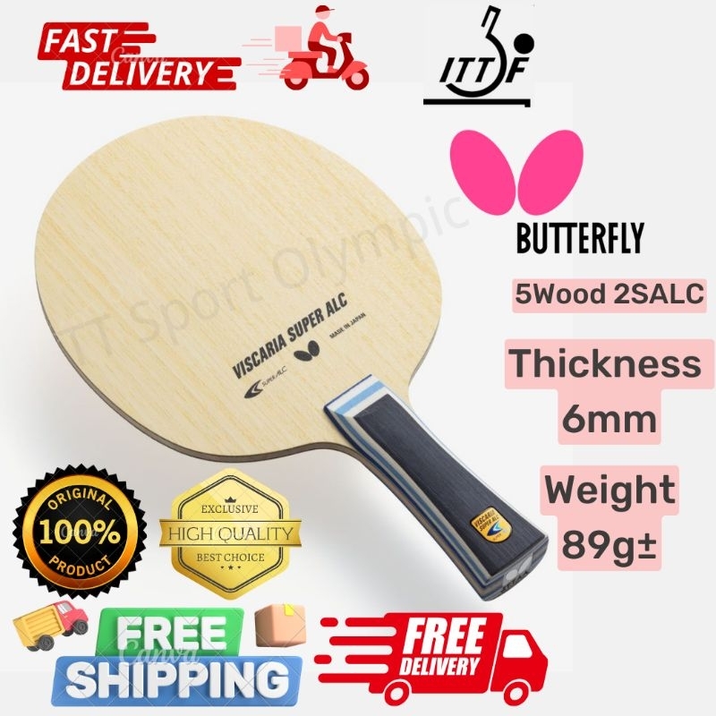 Butterfly Viscaria Super ALC Table Tennis Super Blade SALC 蝴蝶王超级底板乒乓球 Ping Pong Racket kayu bat ...