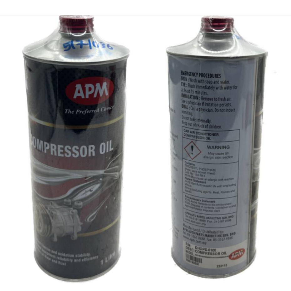 Compressor Oil R134 APM 1L | Shopee Singapore