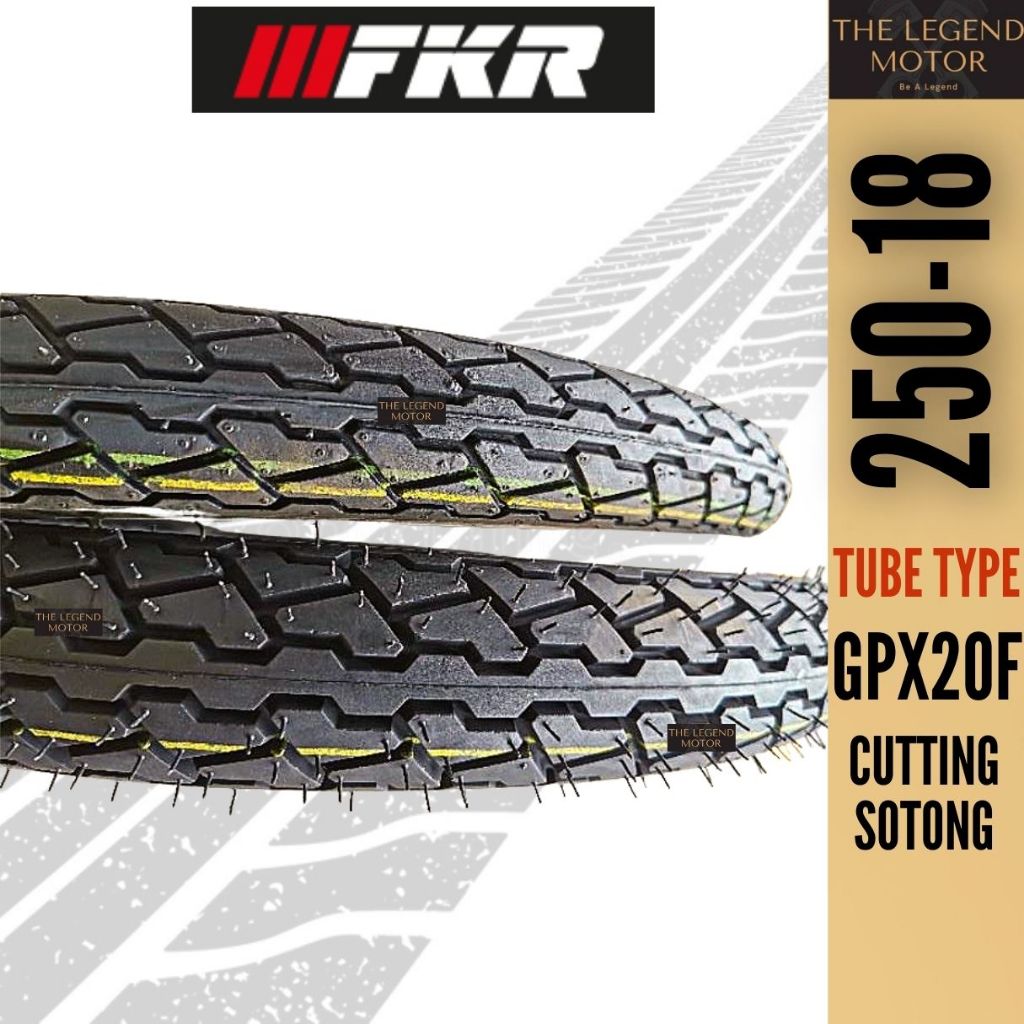 Fkr Tire TAYAR 18 Tube Tire GPX20 250-18 250 TAYAR SOTONG RXZ GTO EX5 ...