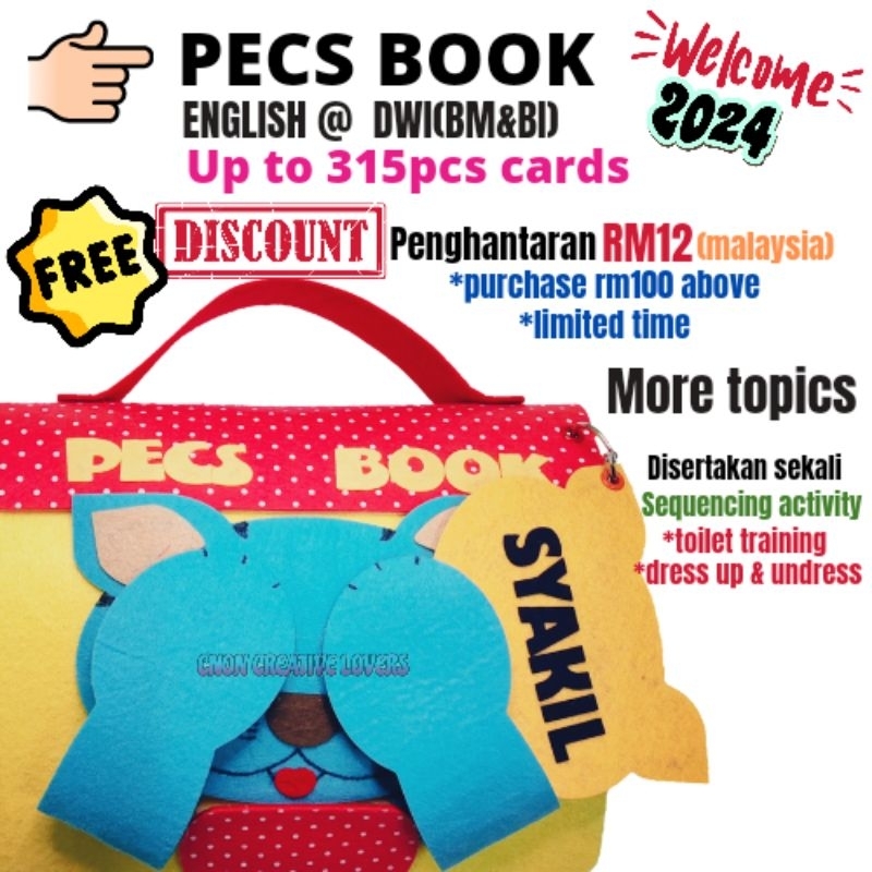 315 PECS BOOK COMPLETE BOOK Pecs for autism/autism book | Shopee Singapore
