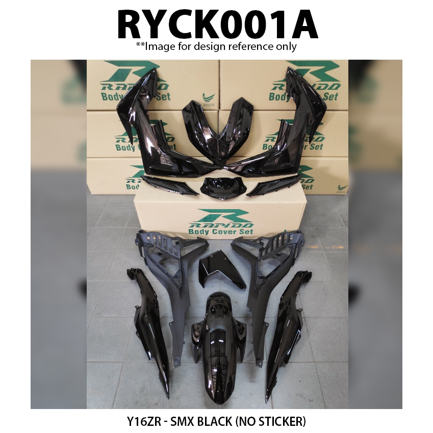Body Cover Set Rapido Yamaha Y16ZR NO STICKER SMX Black DPBMC Blue Red ...