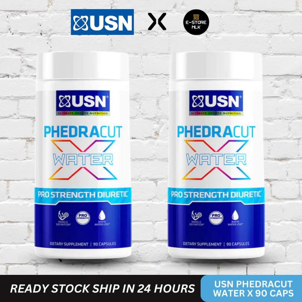 USN PhedraCut Water X Diuretic, Water Loss Lean Dry Look 90 Caps ...