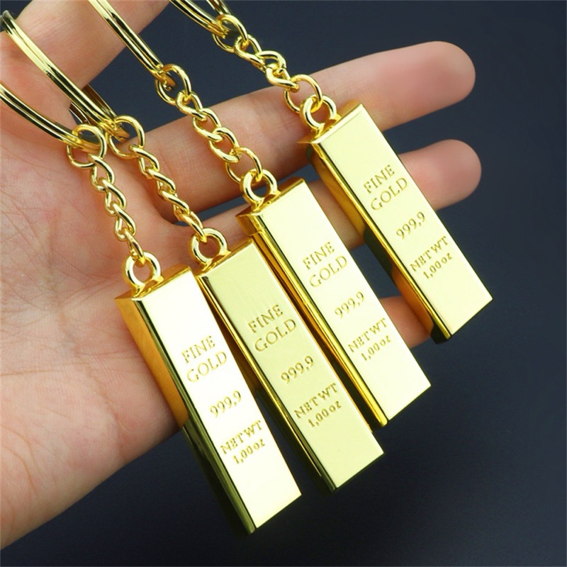 Keychain Emas / Gold Bar Keychain (fake gold bar) | Shopee Singapore