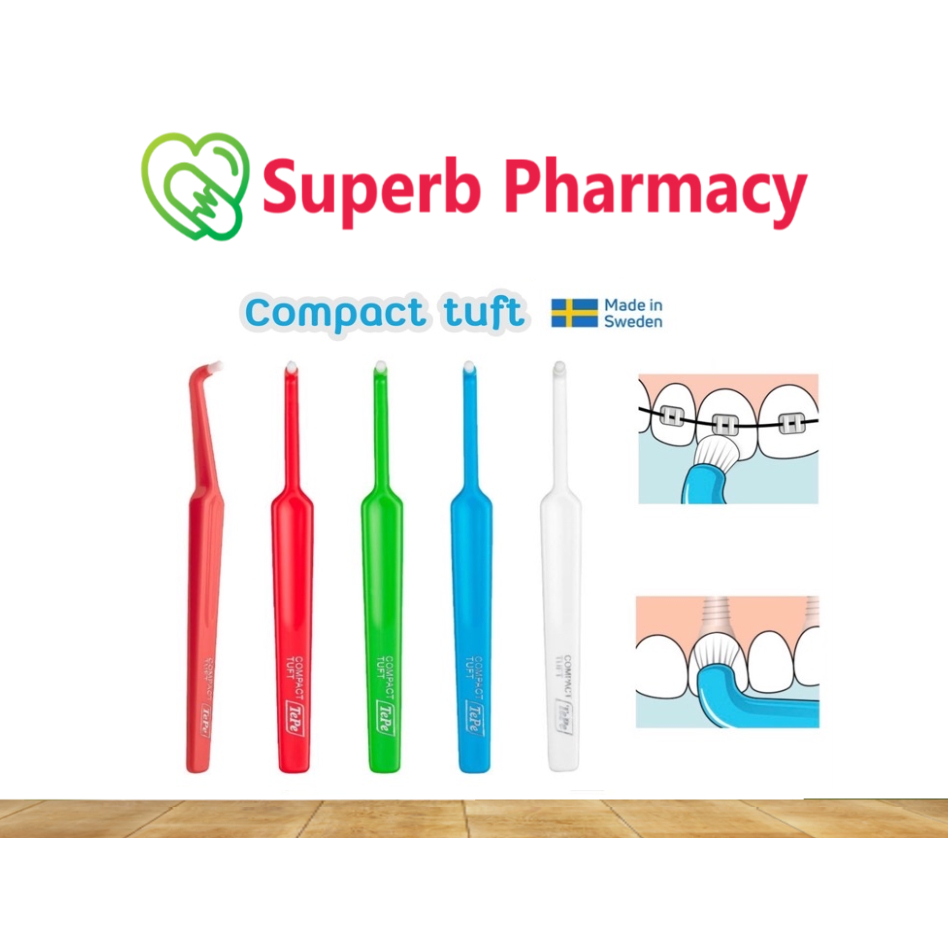 Tepe Compact Tuft (Made in Sweden) Toothbrush TEPE Toothbrush | Shopee ...