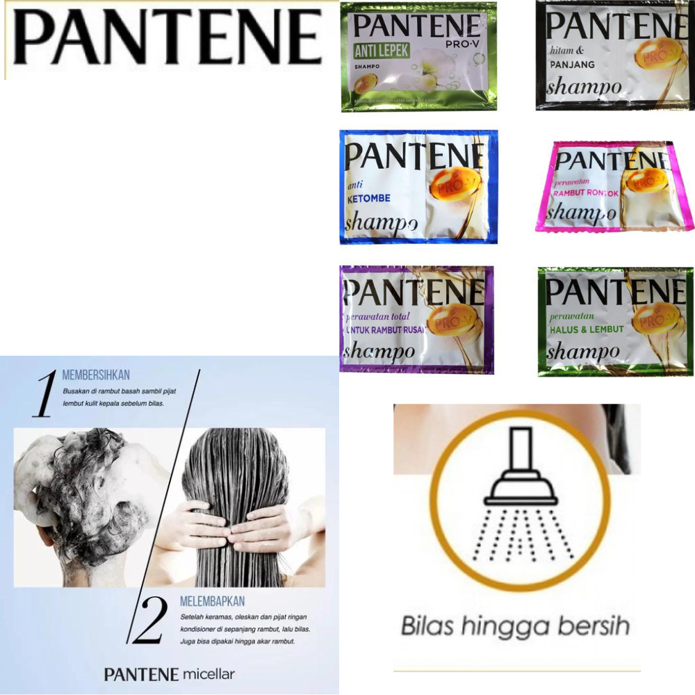 (RM0.30*12*10ML)PANTENE HAIR SHAMPOO ANTI DANDRUFF HAIR FALL CONTROL ...