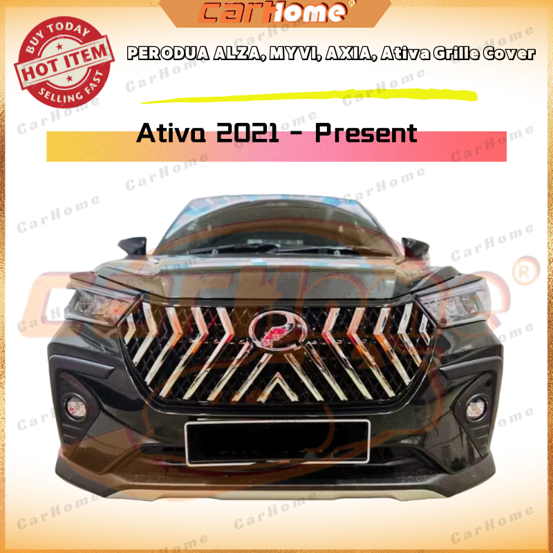 Perodua Axia Alza Ativa Myvi Facelift 2022 2023 2024 GR Front grill ...