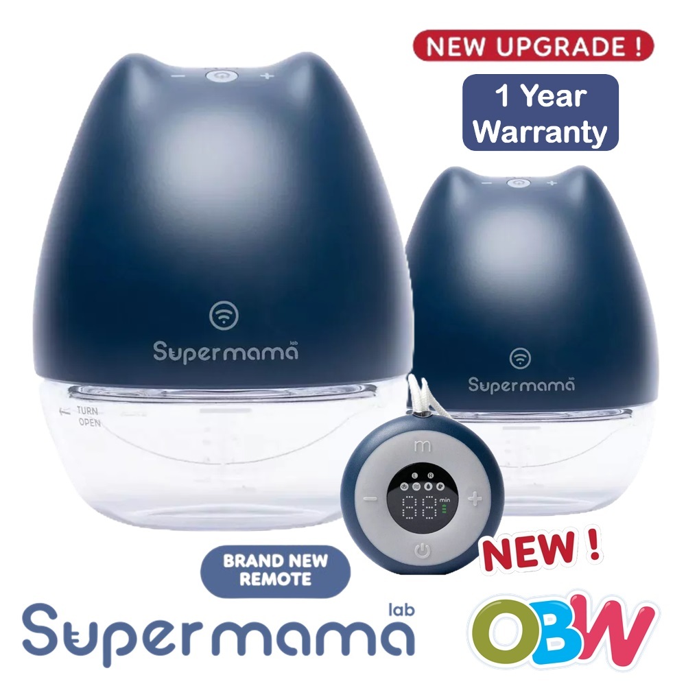 SuperMama Air Plus Wearable Breastpump with Remote | Air+ Hands Free Breast Pump | Shopee Singapore