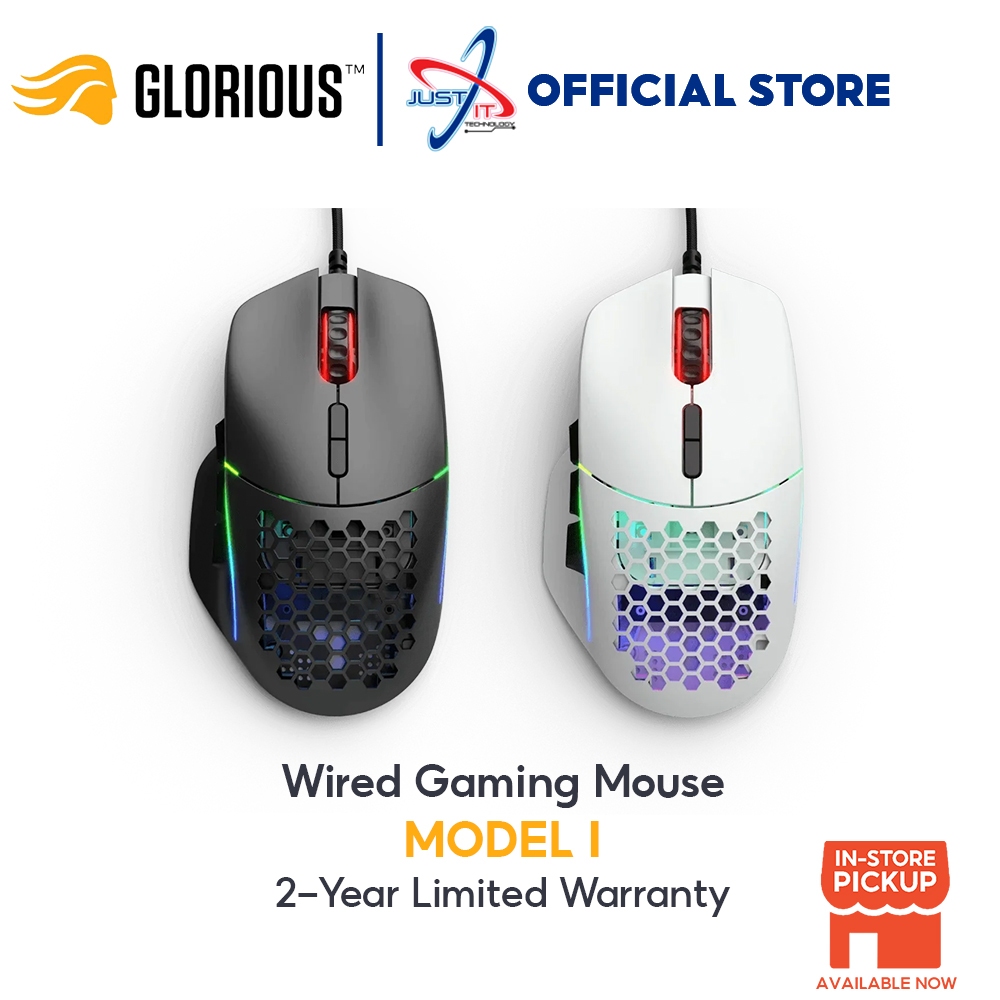 GLORIOUS MODEL I WIRED GAMING MOUSE - Matte Black / Matte White ...