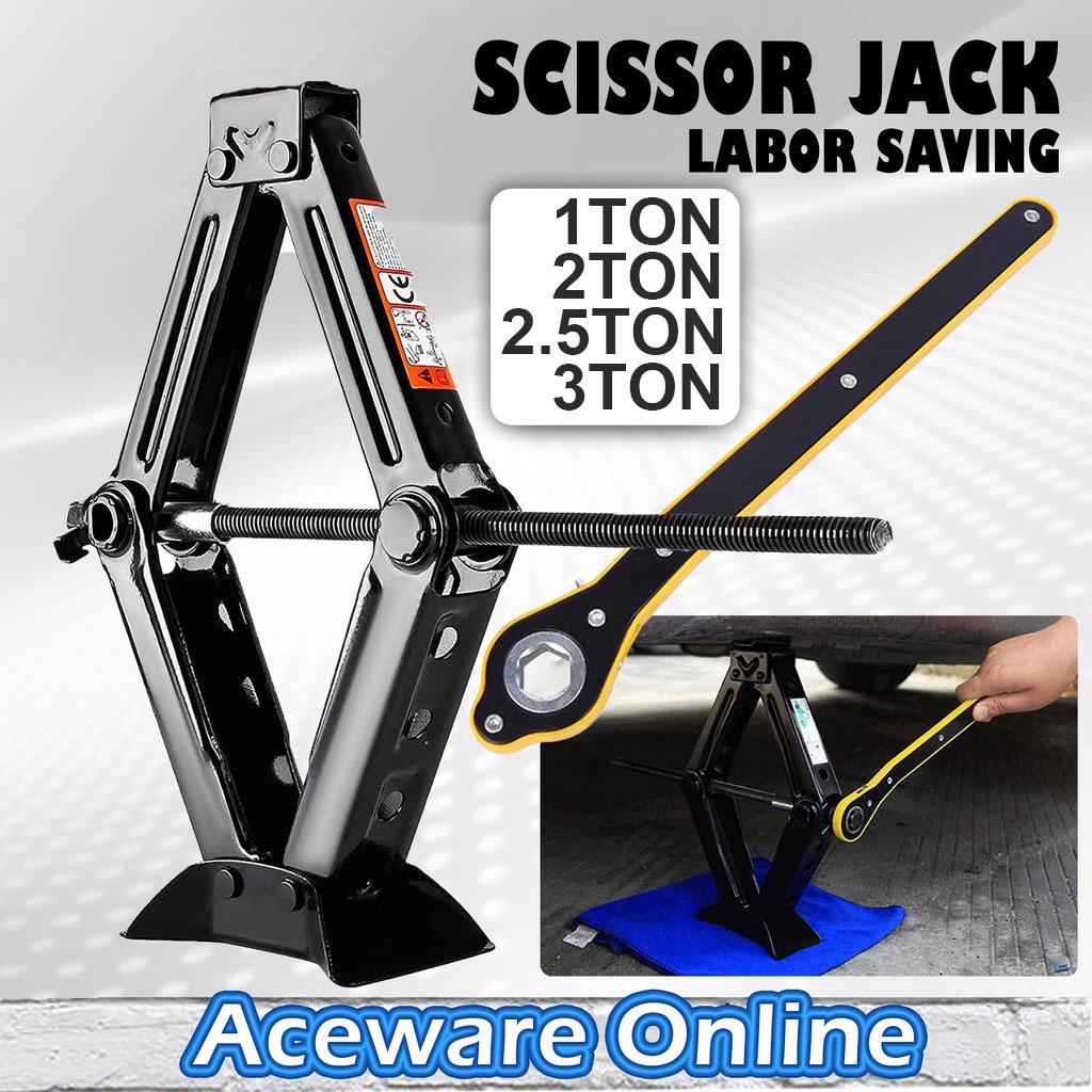 Manual Scissors Jack Car Heavy Duty Car Jack Kereta Jack Tayar Jek ...