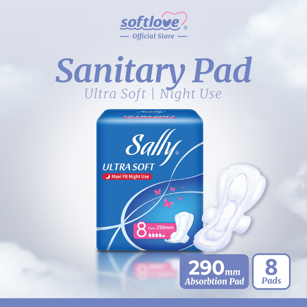 Sally | Sanitary Pad | Ultra Soft - Night Use (29cm) | Shopee Singapore