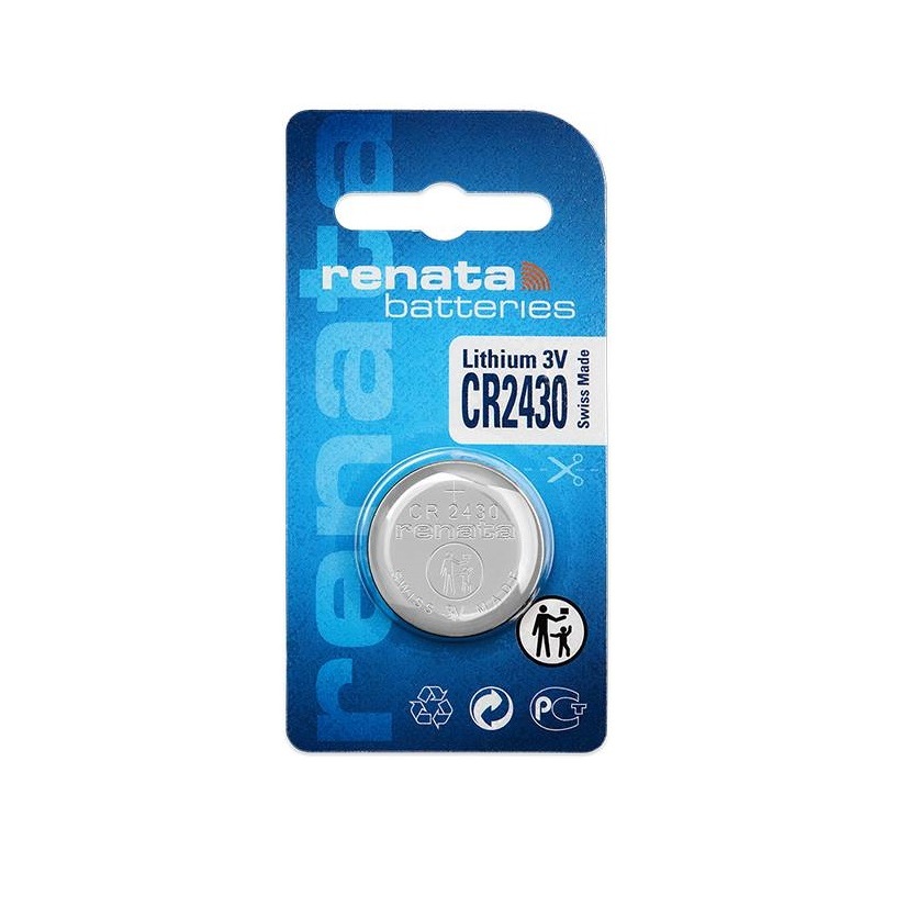 Renata CR2430 Lithium Battery (3V Coin Cell / Button Battery) ( 1 pc ) | Shopee Singapore