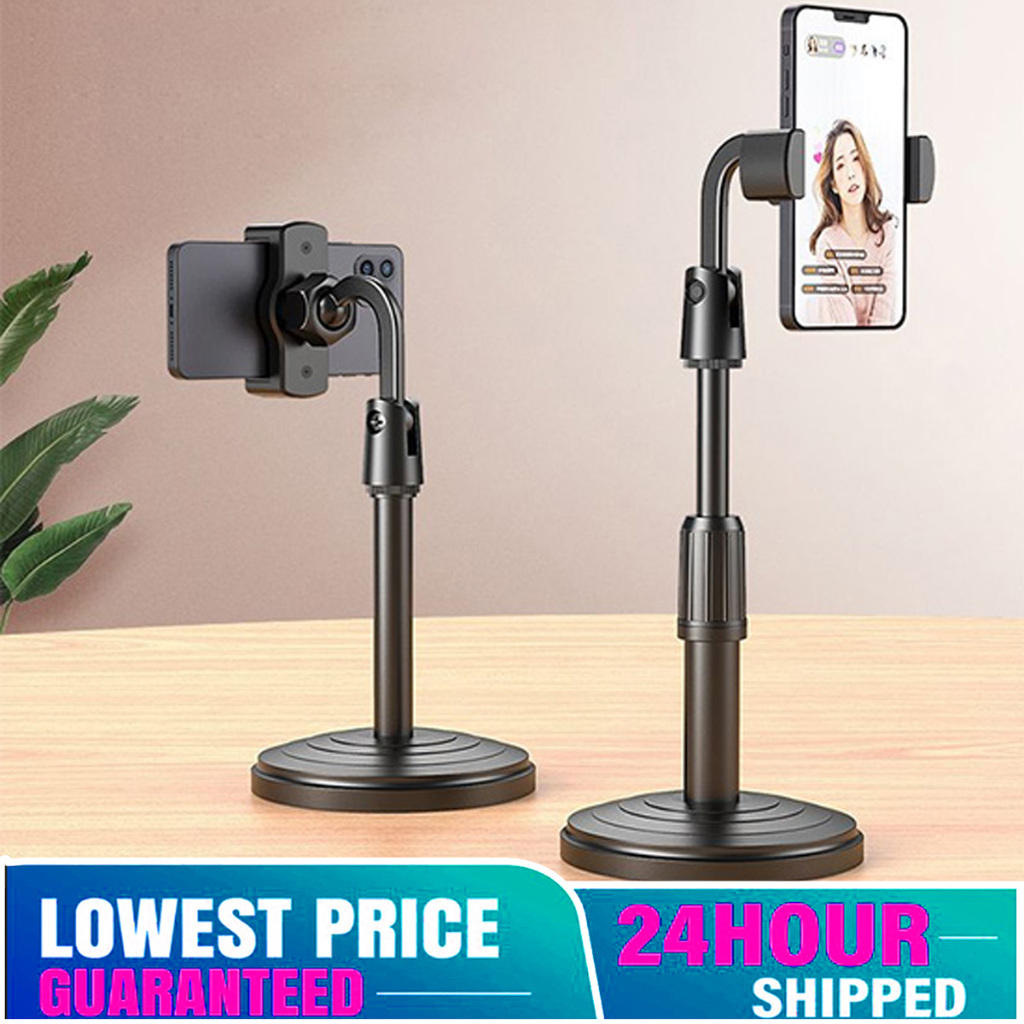 Mobile Phone Holder Desk Handphone Holder Stand Phone Microphone Stand ...