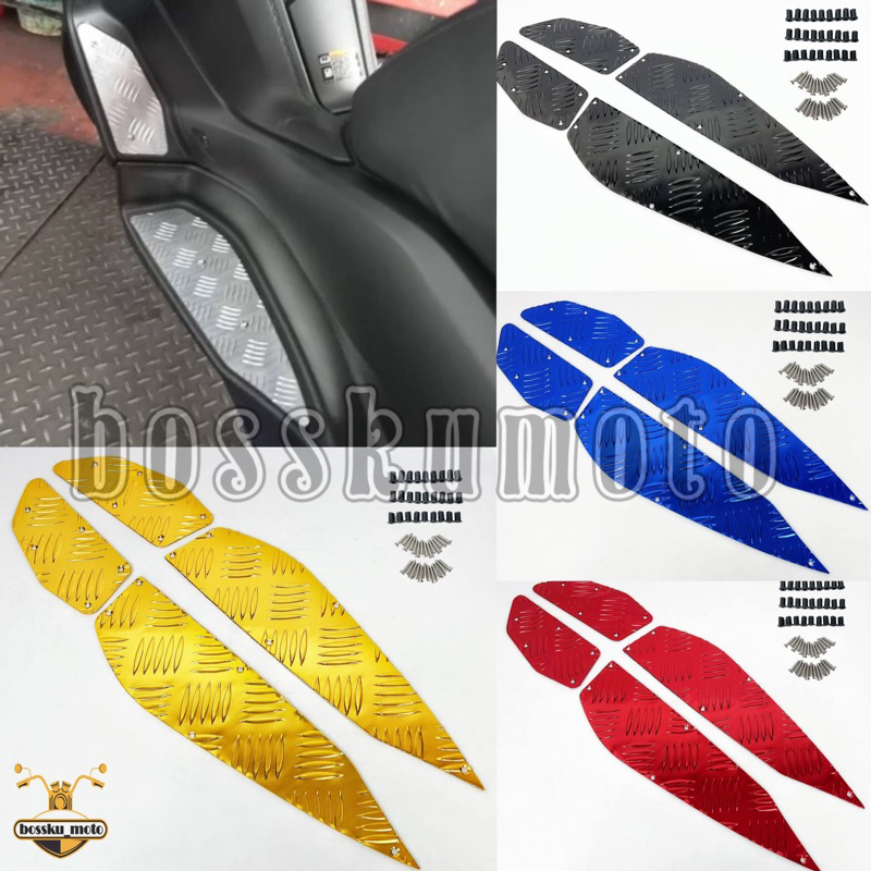 XMAX V1 V2 FLOOR PANEL CARPET CNC FLOOR FLOORSTEP ALLUMINIUM | Shopee ...