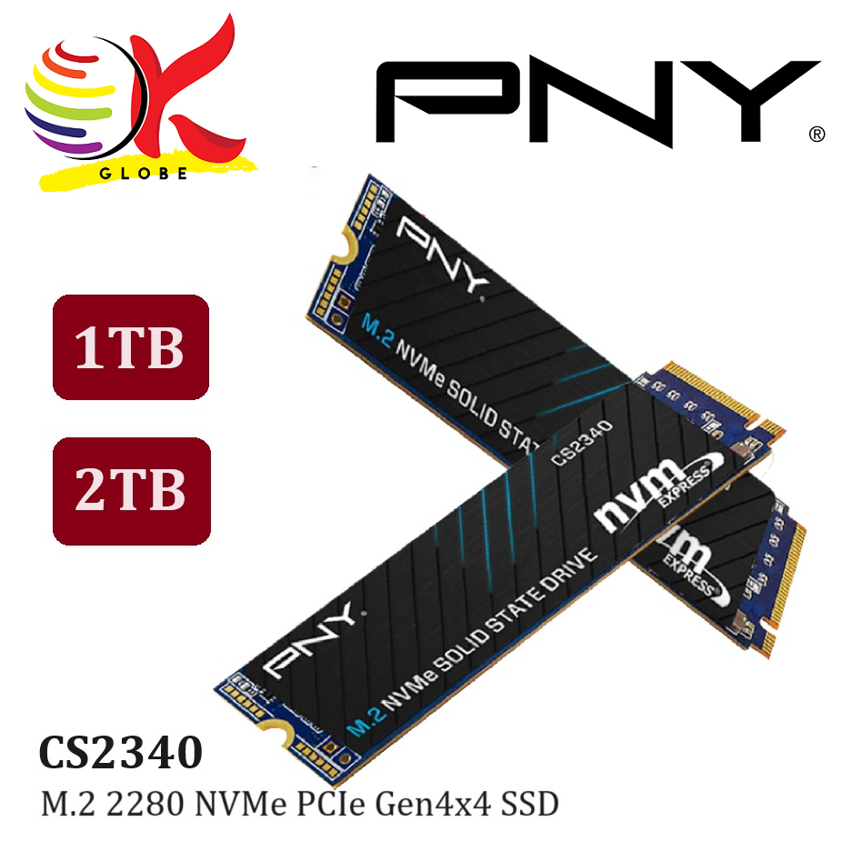PNY CS2340 M.2 2280 NVME PCIE GEN4X4 SSD INTERNAL SOLID STATE DRIVE 3D NANO FLASH MEMORY - ( 1TB ...