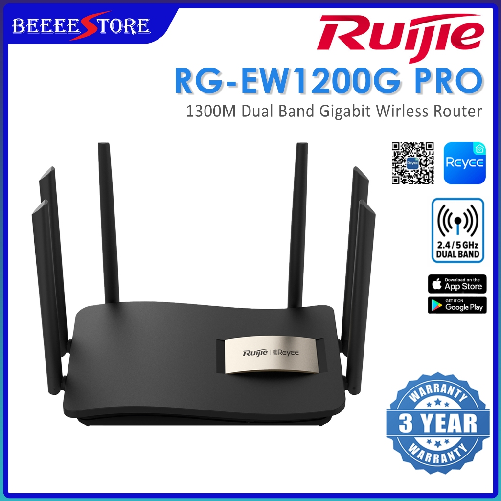 RUIJIE REYEE RG-EW1200G PRO 1300M DUAL-BAND GIGABIT WIRELESS ROUTER ...