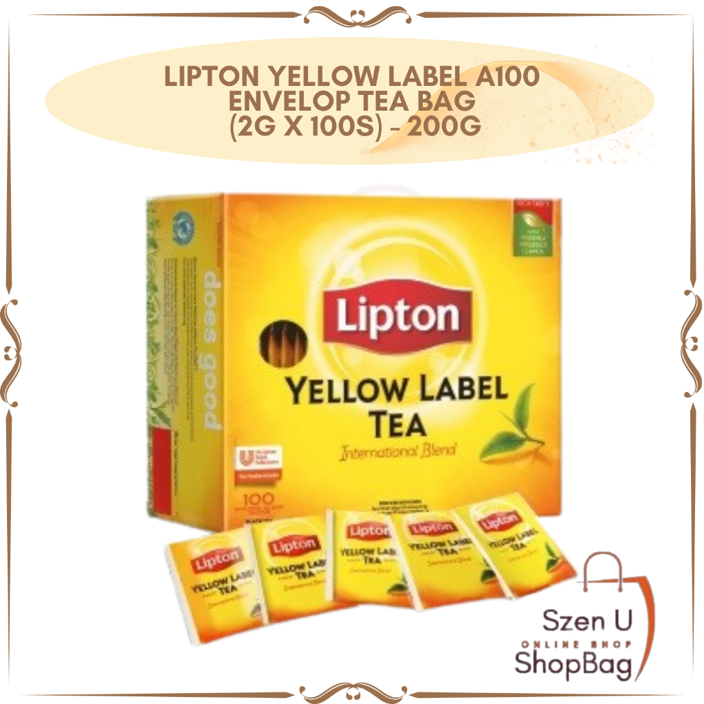LIPTON - Yellow Label Teh Uncang A100 (2g x 100 uncang) | Yellow Label ...