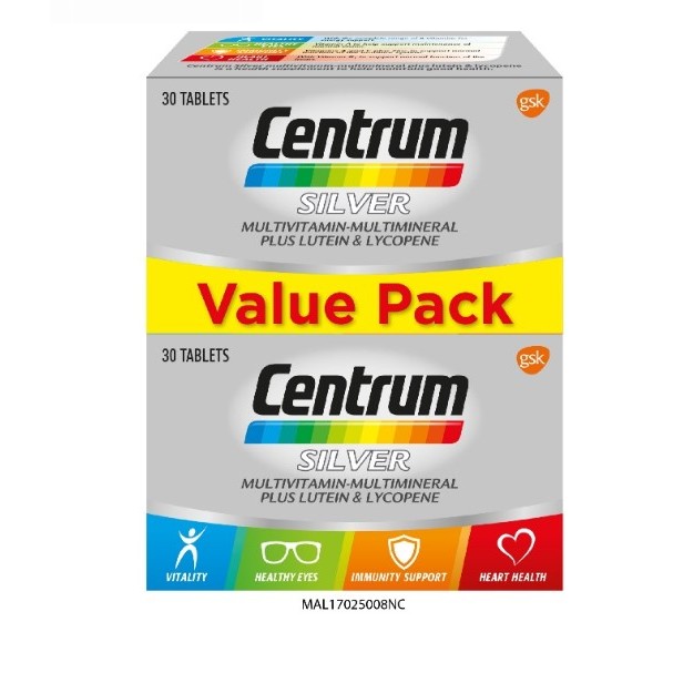 CENTRUM SILVER MULTIVITAMIN TABLET 30SX2 EXPIRY 2025/05 | Shopee Singapore