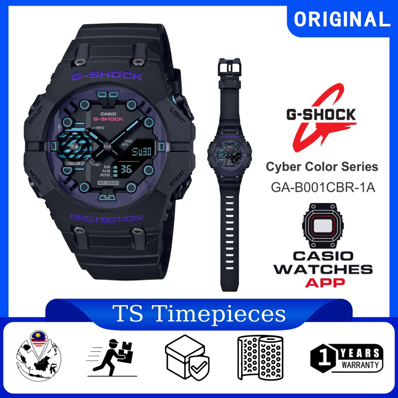 G SHOCK GA-B001 Cyber Color Series GA-B001CBR-1A / GA-B001CBR-1 / GA-B001CBR | Shopee Singapore