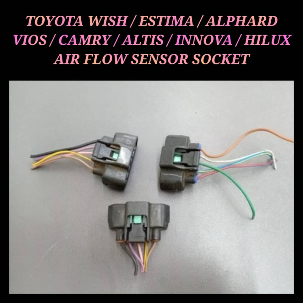 Air Flow / Mass Sensor Socket Toyota Estima / Vios / Altis / Wish ...