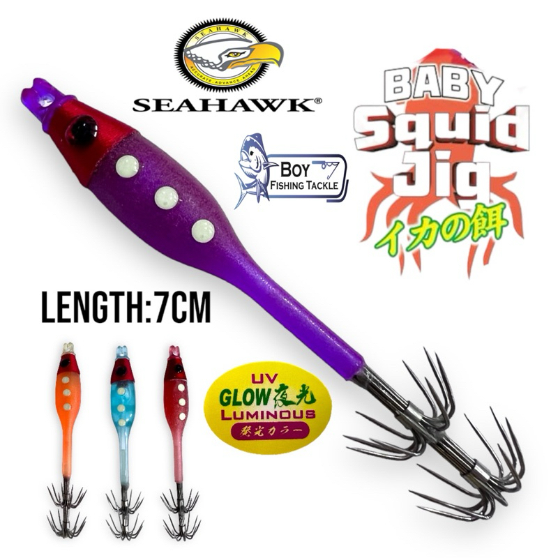 2024 SEAHAWK BABY SQUID JIG CANDAT SOTONG Fishing Lure | Shopee Singapore