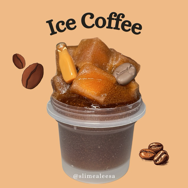 Ice Coffee Slime (Jelly texture with jelly cube) | Shopee Singapore