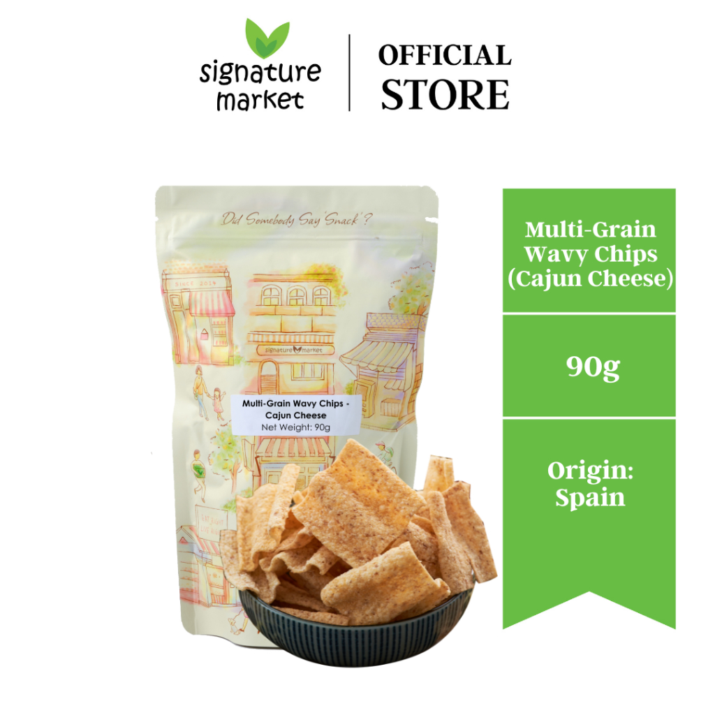 Signature Market Multi-Grain Wavy Chips - Cajun Cheese (90g) | Shopee ...