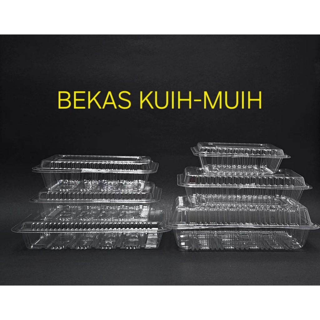 BEKAS KUIH-MIUH , SUSHI , PLASTIC TRAY OPS CLEAR (100pcs) | Shopee ...