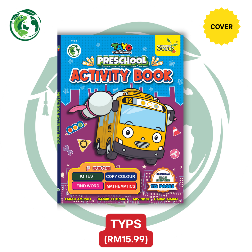TOAD BOOK : TAYO THE LITTLE BUS PRESCHOOL ACTIVITY BOOK (TYPS) | Shopee ...