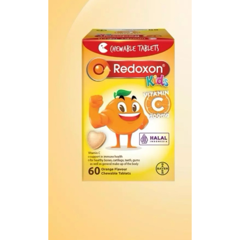 Redoxon Kids Vitamin C 60s chewable 200mg Yellow box exp 10/2025 CMINM ...