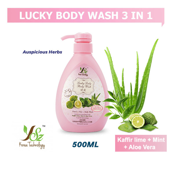 YSZ Lucky Lady Body Shampoo (Kaffir lime + Mint + Aloe Vera) | Shopee Singapore