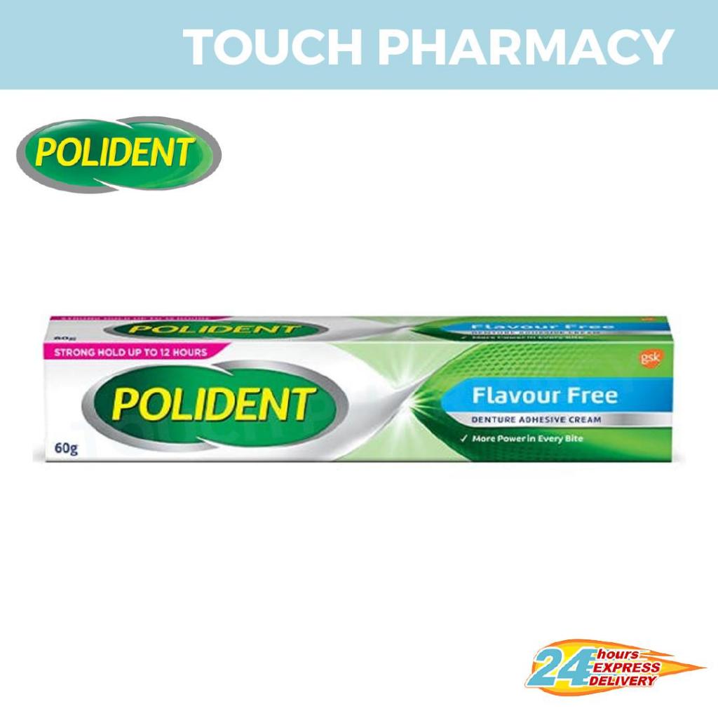 POLIDENT Denture Adhesive Cream Flavour Free 60G | Shopee Singapore