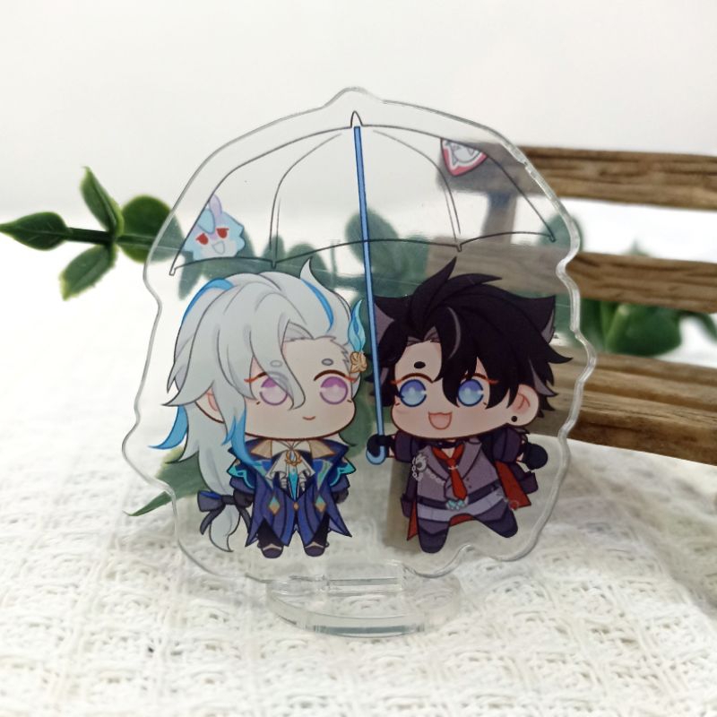 Genshin Impact Neuvillette Wriothesley Mini Standee | Fanmade | Shopee ...