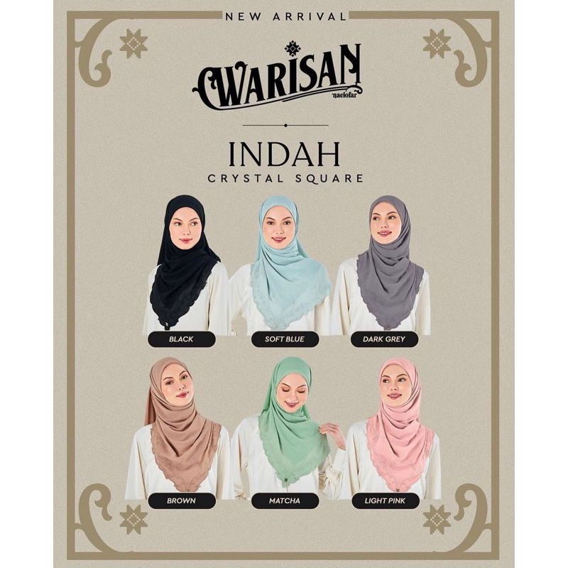 INDAH & DARLA Crystal Square by Naelofar - FREE SampulRaya & Naelofar ...