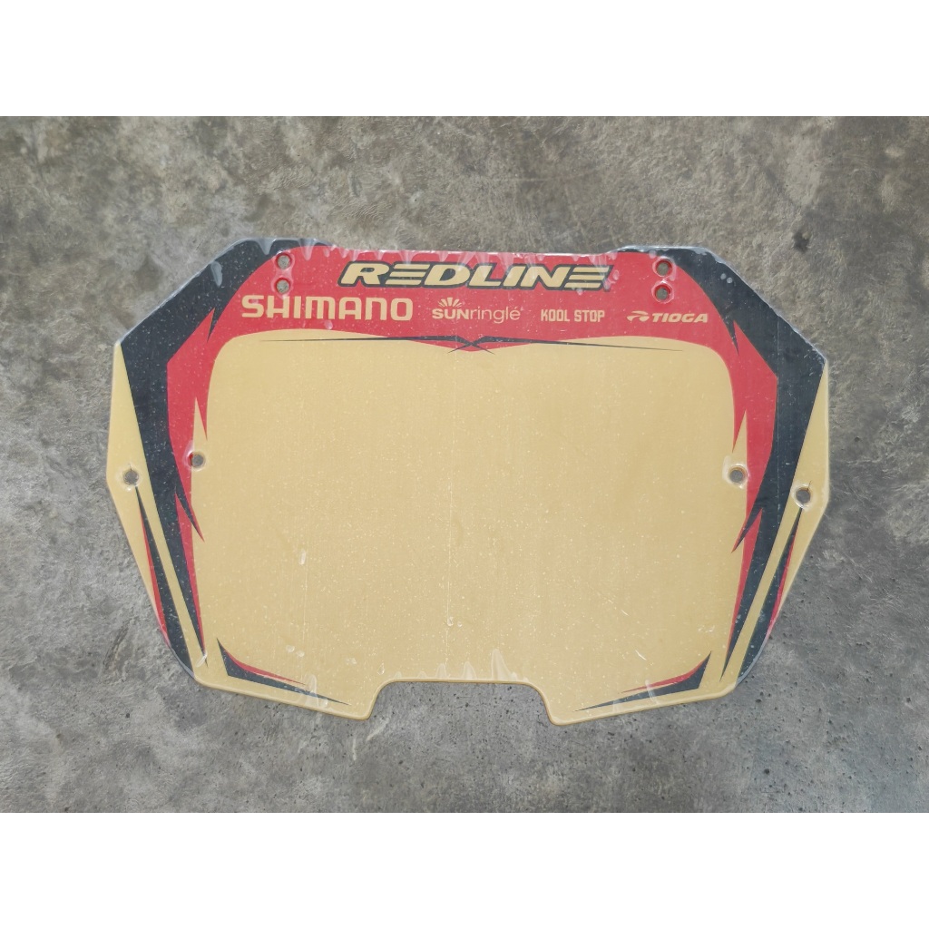 REDLINE BMX NUMBER PLATE | Shopee Singapore