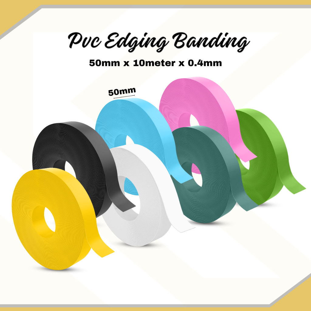 PVC Edging Banding Solid Color Matte Surface / High Glossy Surface ...