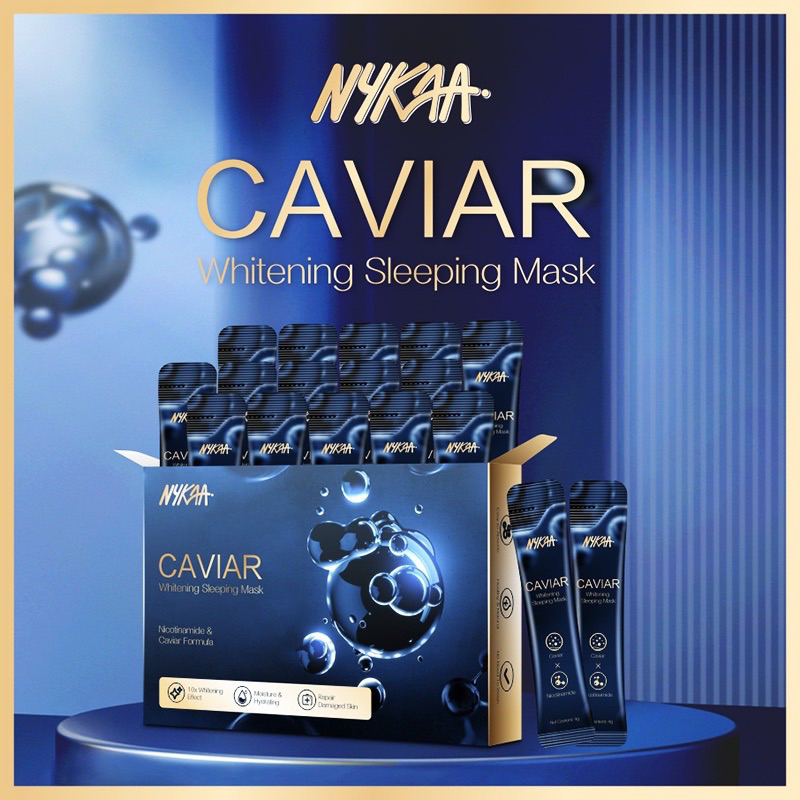 Nykaa Sleeping Collagen Mask Skin Brighten Facial Mask With Caviar