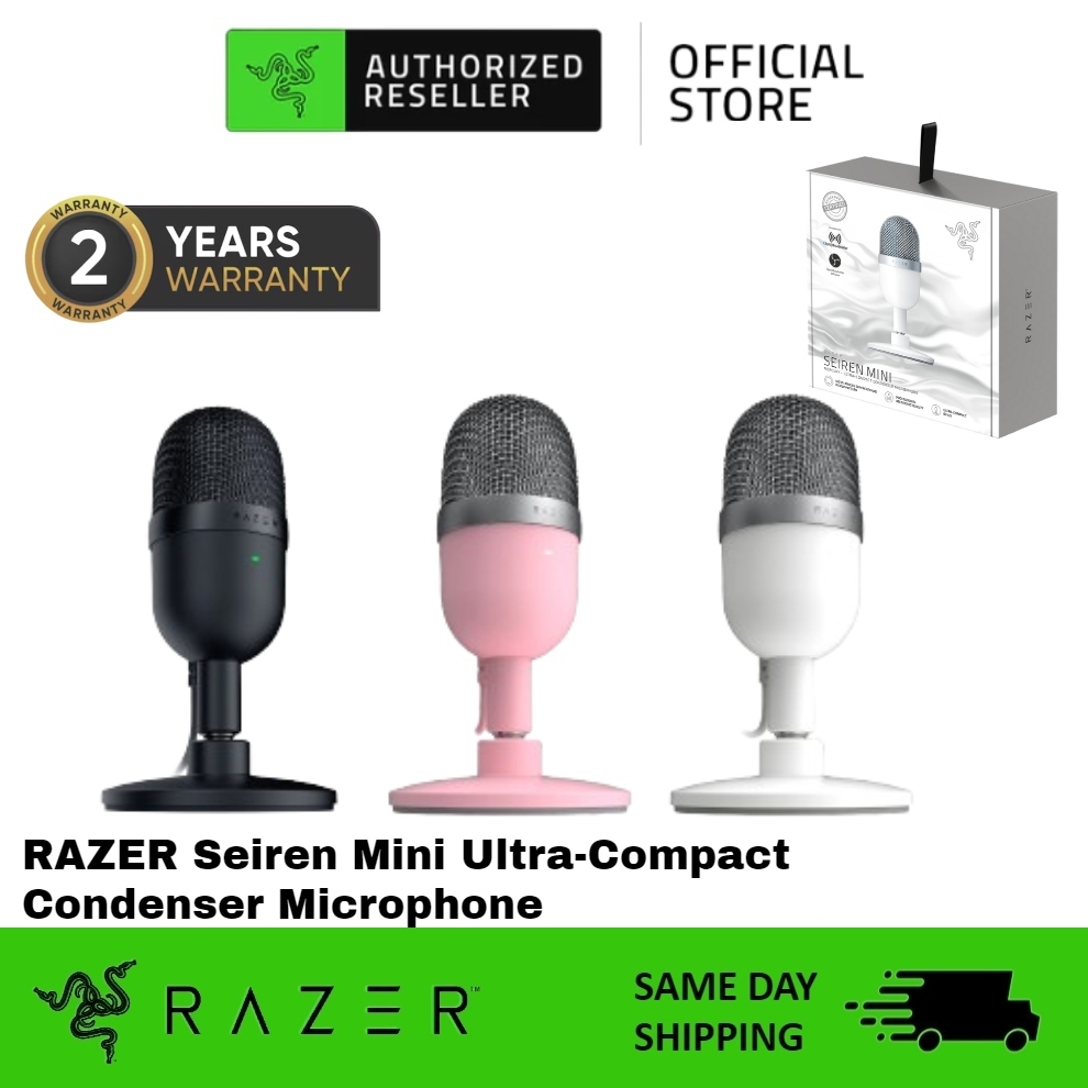 RAZER Seiren Mini Ultra-Compact Condenser Microphone professional grade ...