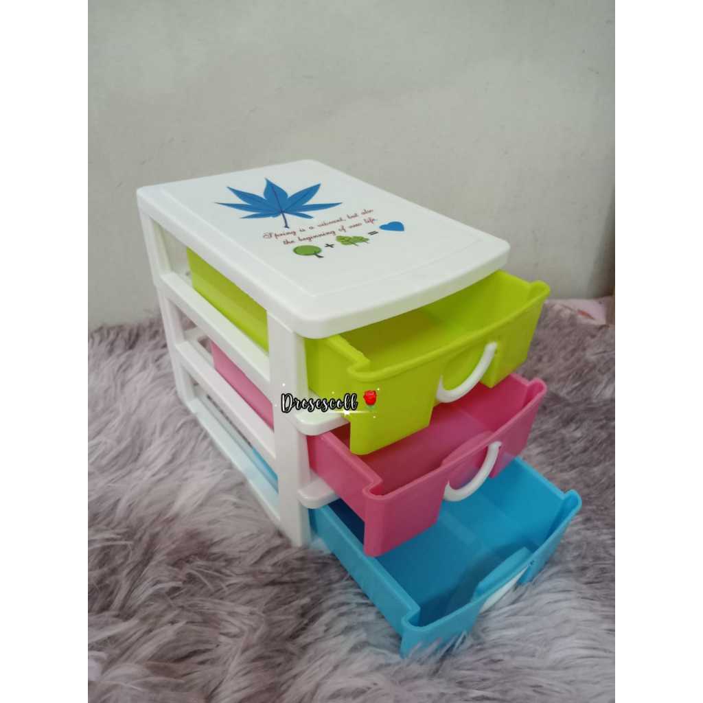Mini Plastic Drawer Storage Draw Box Tower Desktop Office Table Home ...