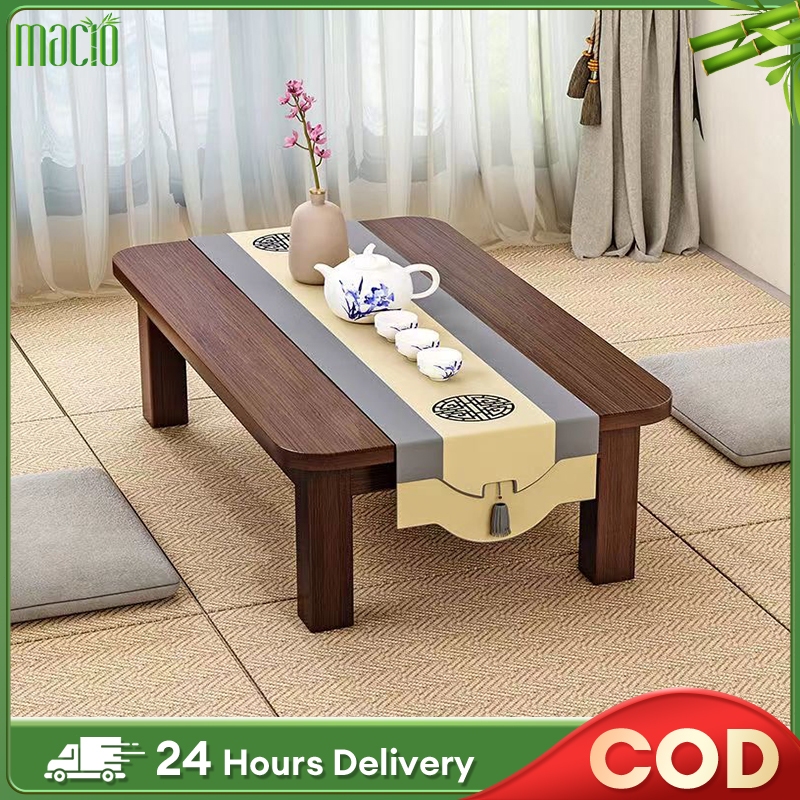 Bamboo Tea table Foldable Bay Window Table Coffee Table Bay Window Table Balcony Low Table Mini ...