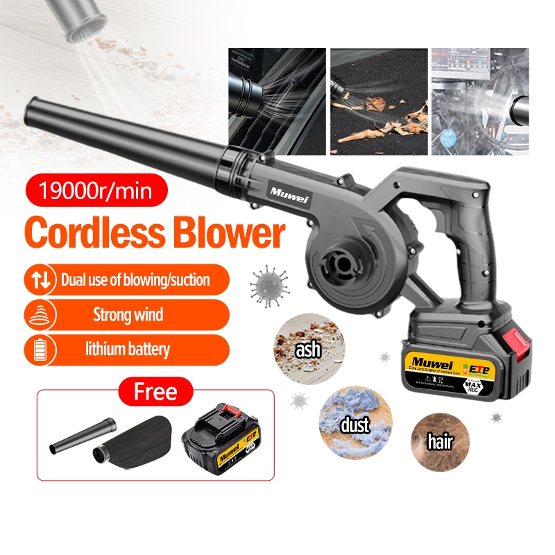 1800W Cordless Blower Angin Air Blower Cordless Vacuum Blower Vacuum ...