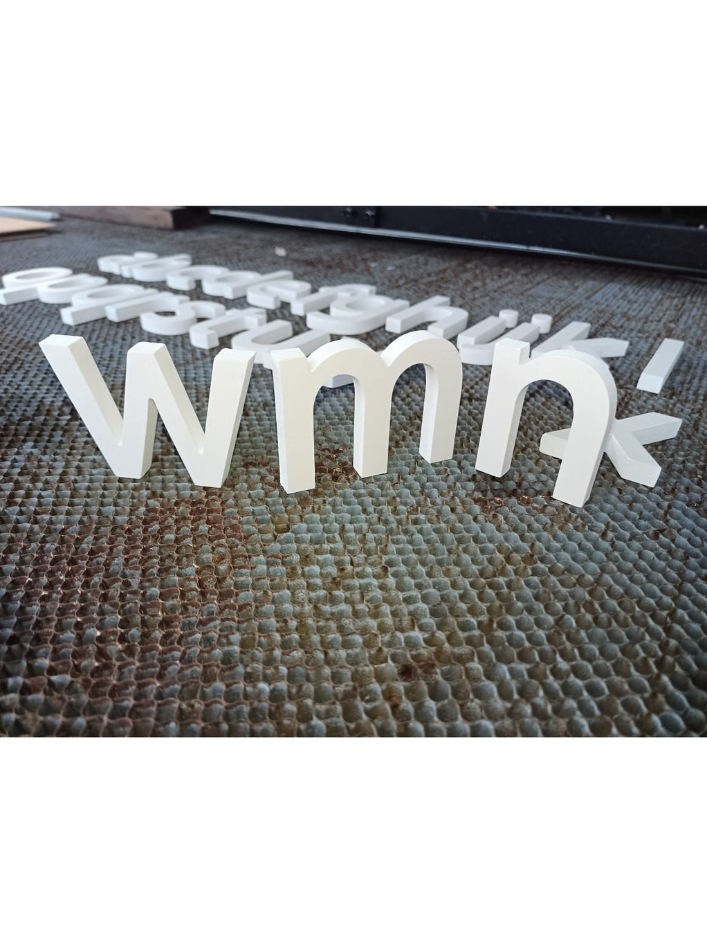 3D Alphabet Block Letters (ADOBE FAN H100mm T12mm) Upper and Lower Case ...