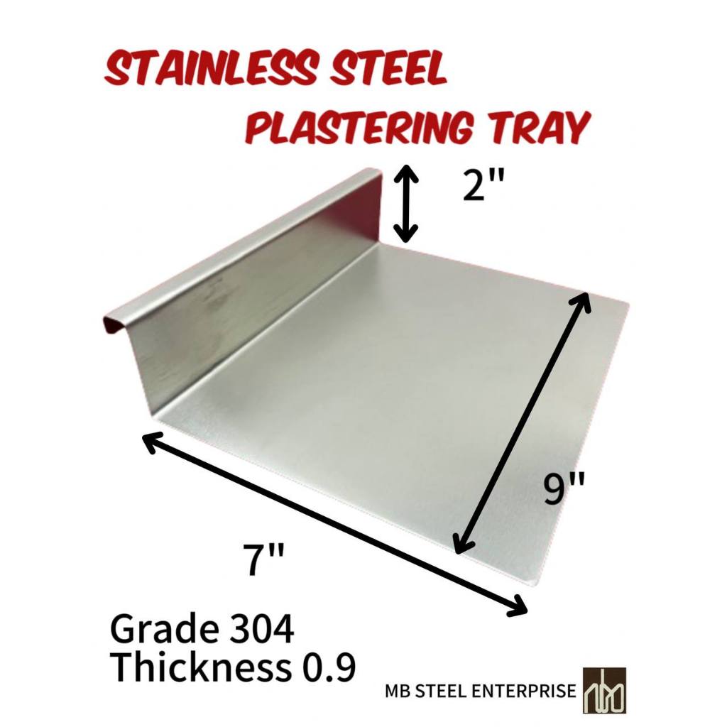 Stainless Steel Plastering Tray Grade 304 for Plaster Ceiling |Plaster ...