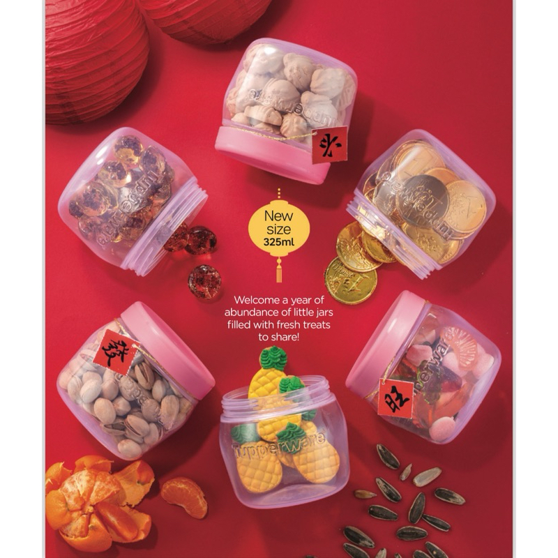 Tupperware Universal Jar Airtight 325ml 550ml 1.5L 3L mini storage ...