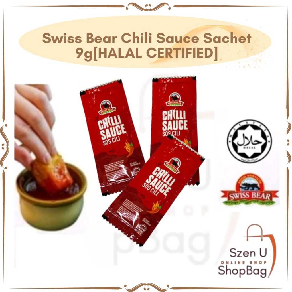 Swiss Bear - Sachet Sos Cili | Chili Sauce Sachet 9g [HALAL CERTIFIED ...