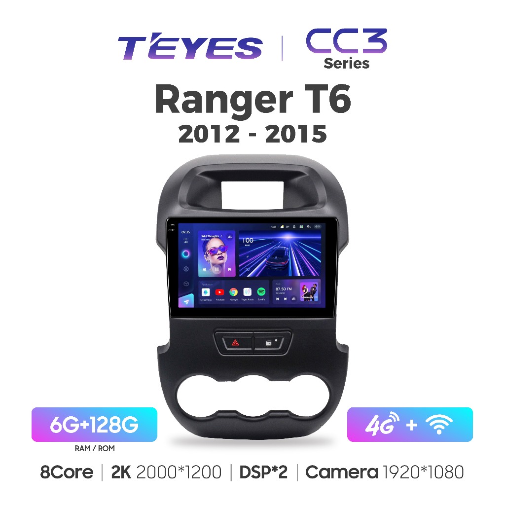 Teyes CC3 Series Ford Ranger T6 2012-2015 Android Car Player 9” | Shopee Singapore