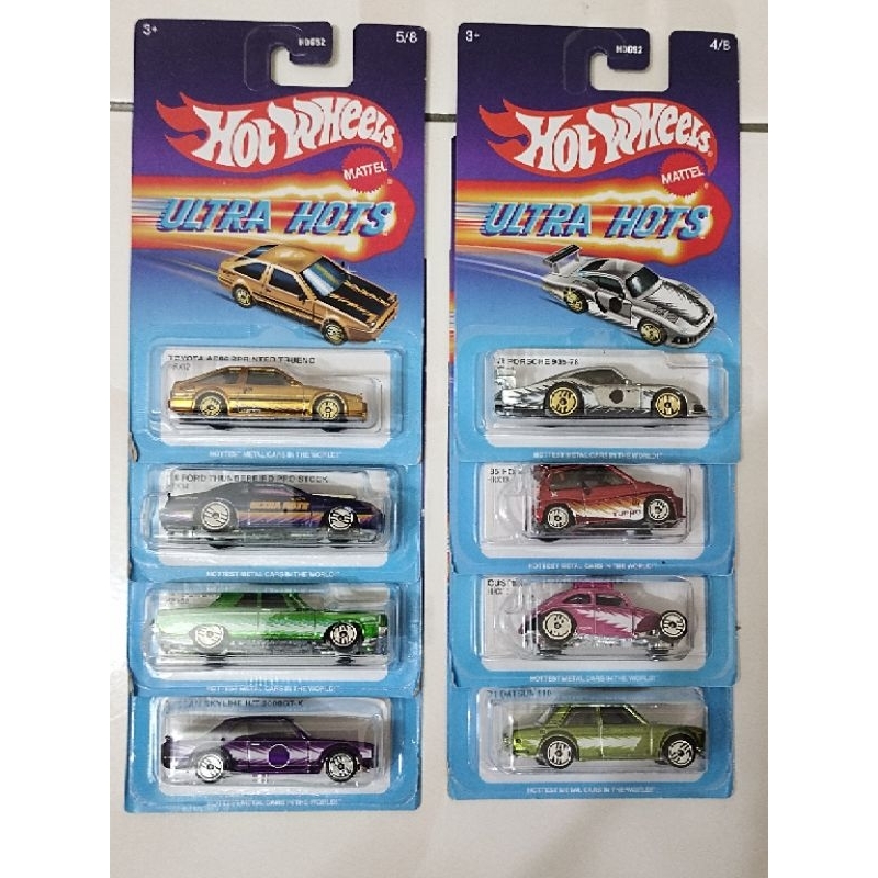 Hot Wheels 2024 Ultra Hots Set Of 8 Nissan Skyline Toyota AE86 Datsun ...